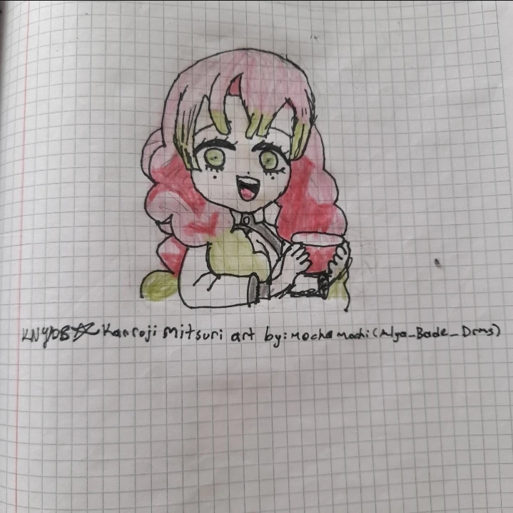 I drew Mitsuri Kanroji | Fandom