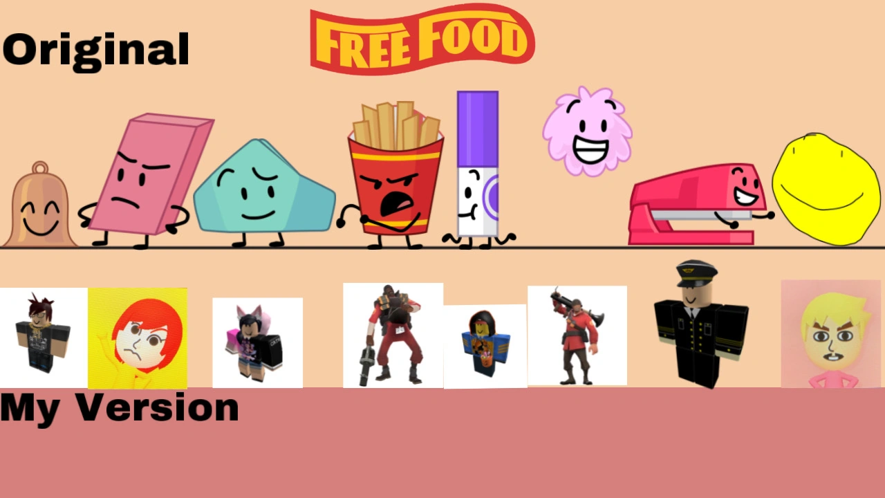 BFB teams but with random characters and OCs: Free Food | Fandom