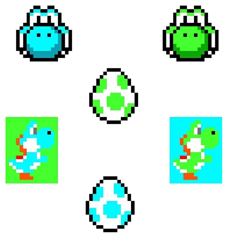 Pixel Yoshis | Fandom