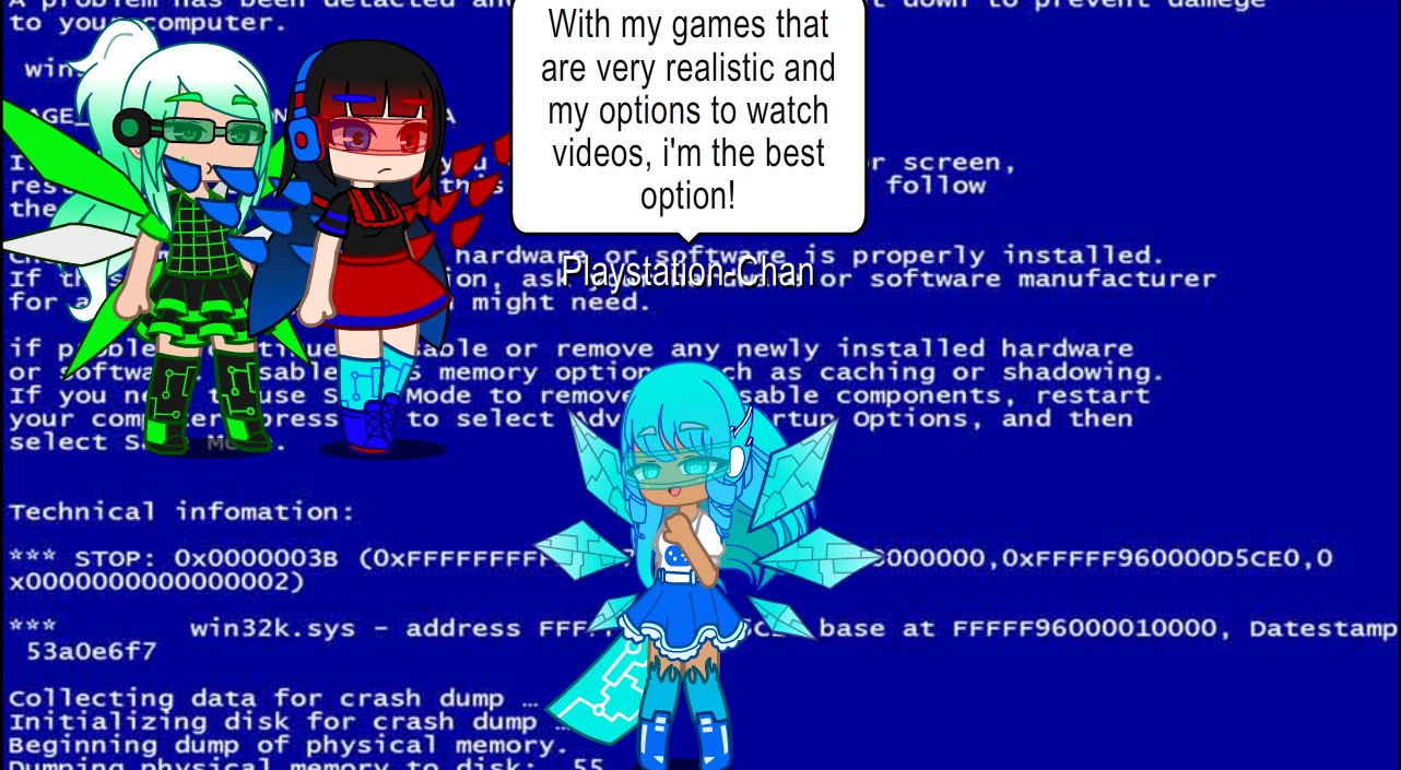 Playstation-Chan, Xbox Cutie and Switch battle on who is the best ...