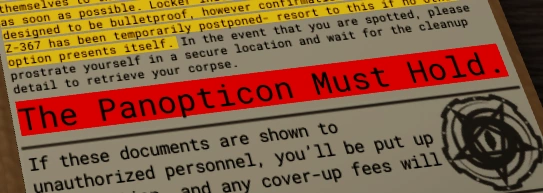 The Panopticon Must Hold. | Fandom