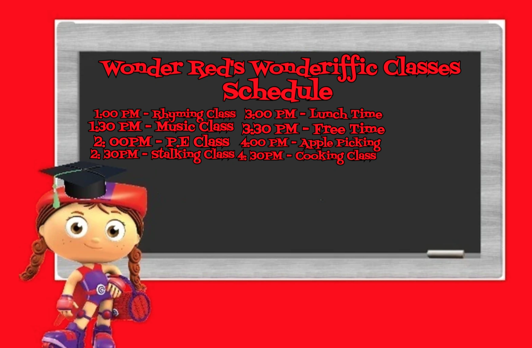 2/6/24 - Wonder Red's "Wonderiffic" Classes | Fandom