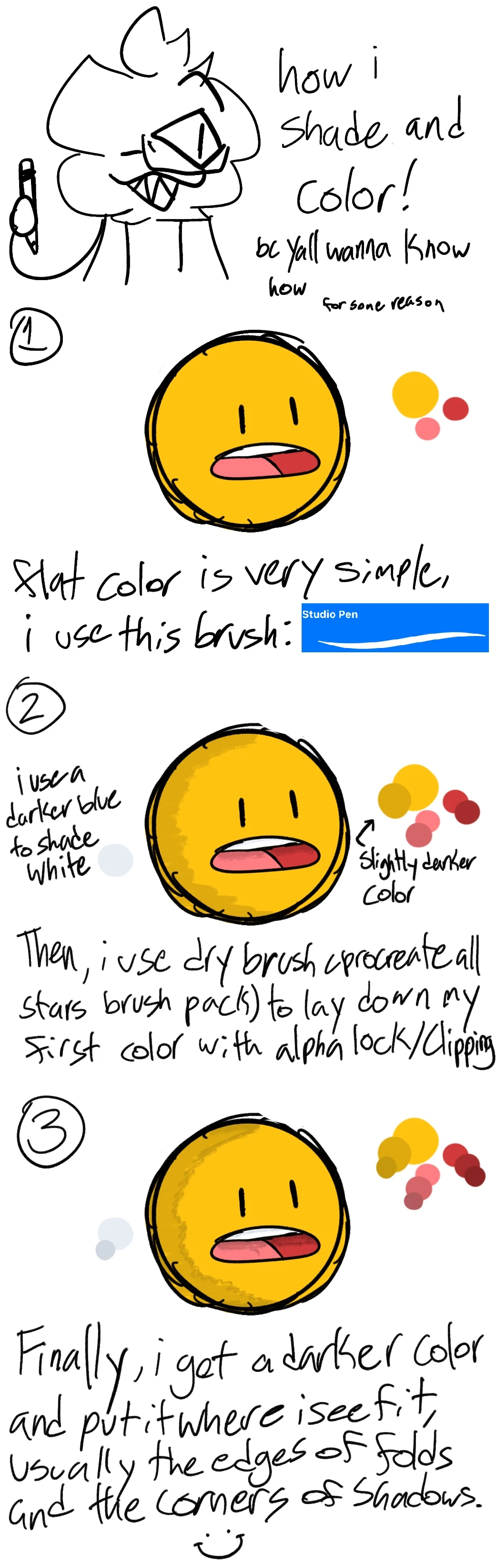 how i shade!! tutorial | Fandom