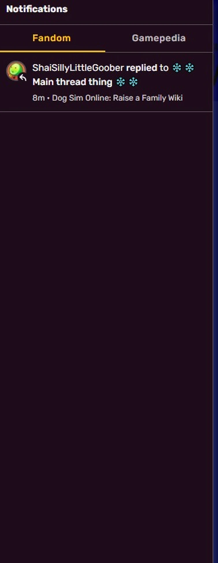 GRR JUST ONE NOTIF LEFT | Fandom