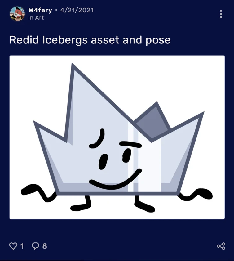 "Redid Icebergs asset and pose" 🤓🤓🤓🤓 MISS THAT LOOKS GOOFY | Fandom