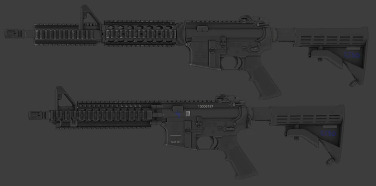 Textured M4A1 with Ergo forward rail and Mk 18 | Fandom