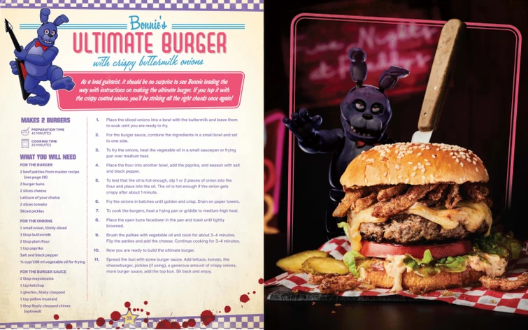 Se han revelado dos recetas en el próximo libro de cocina "Five Nights ...