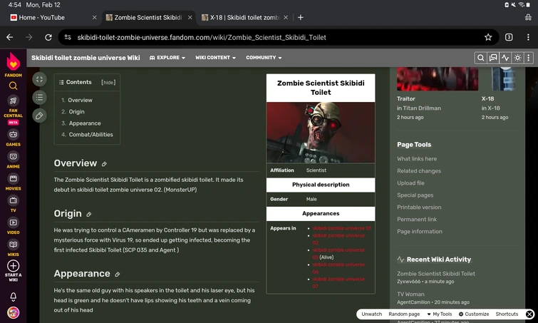 Discuss Everything About Skibidi toilet zombie universe Wiki | Fandom