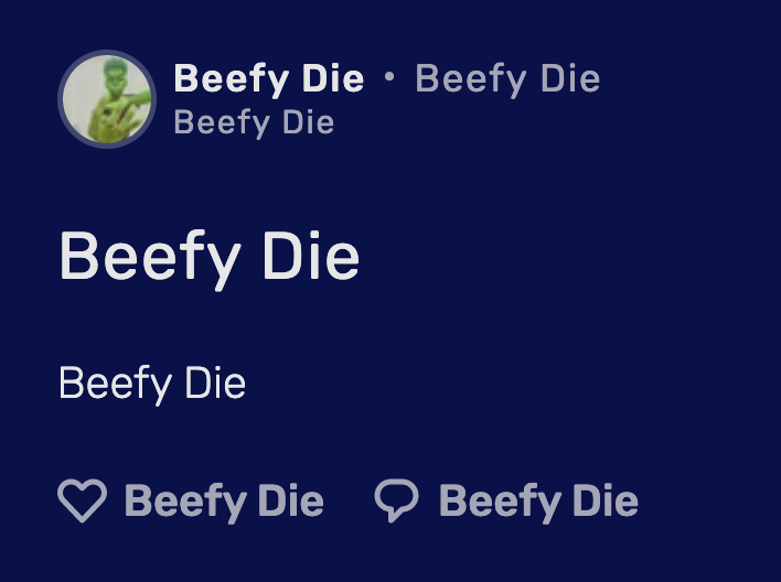 Beefy Die | Fandom