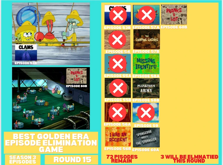 The best golden era episode elimination game round 15 | Fandom