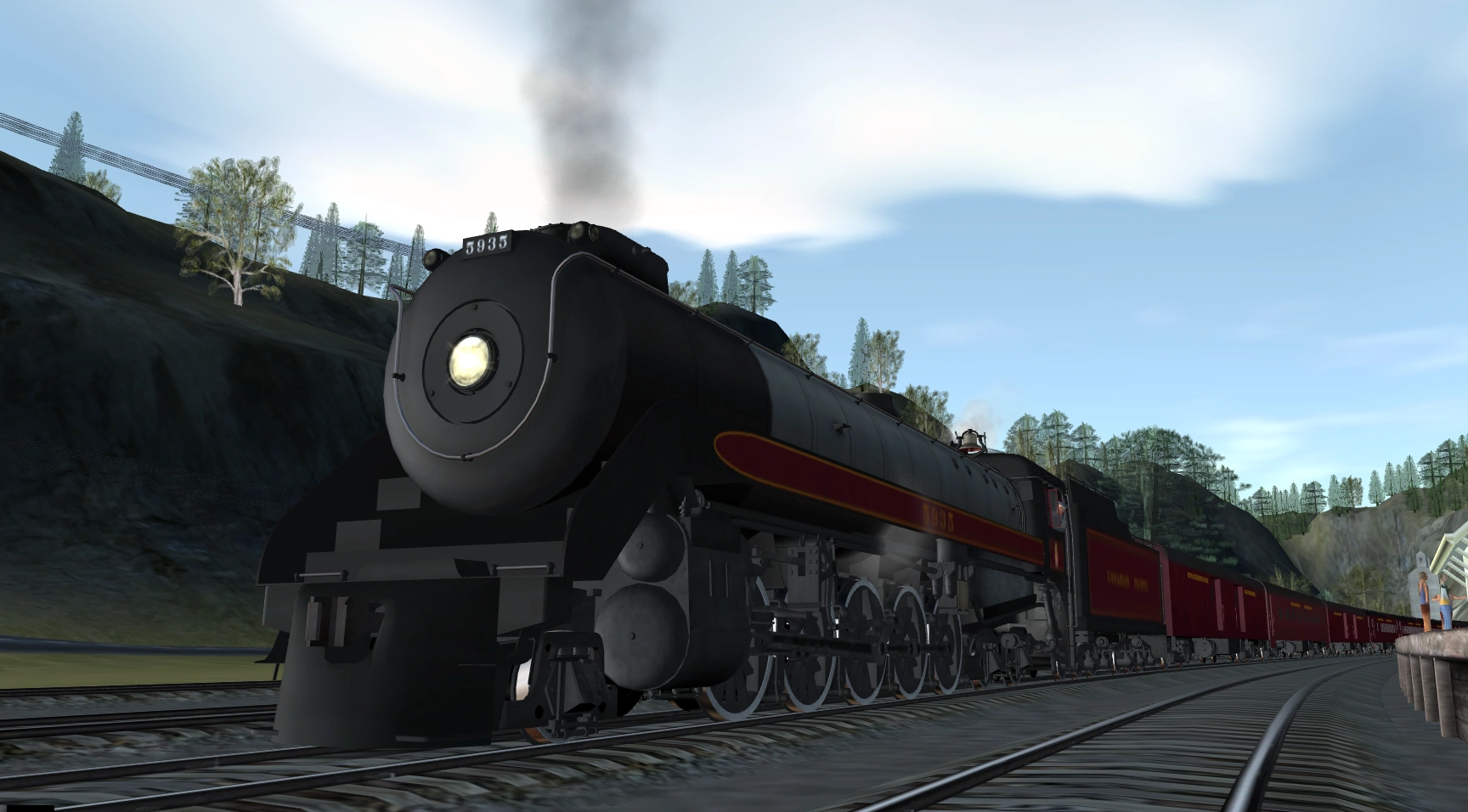 Canadian Pacific #5935 (A Selkirk Locomotive) in Trainz 2009! | Fandom