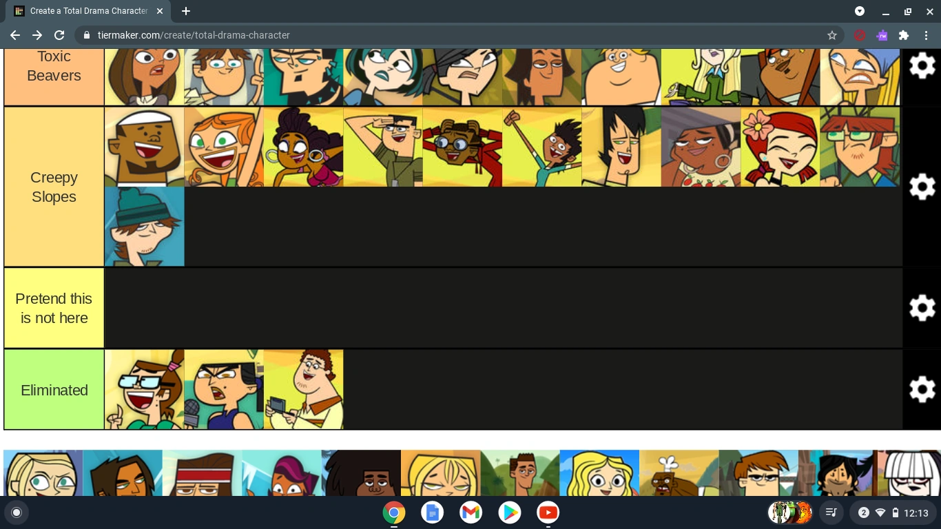 Sam has been eliminated from play but the Creepy slopes have lost again ...