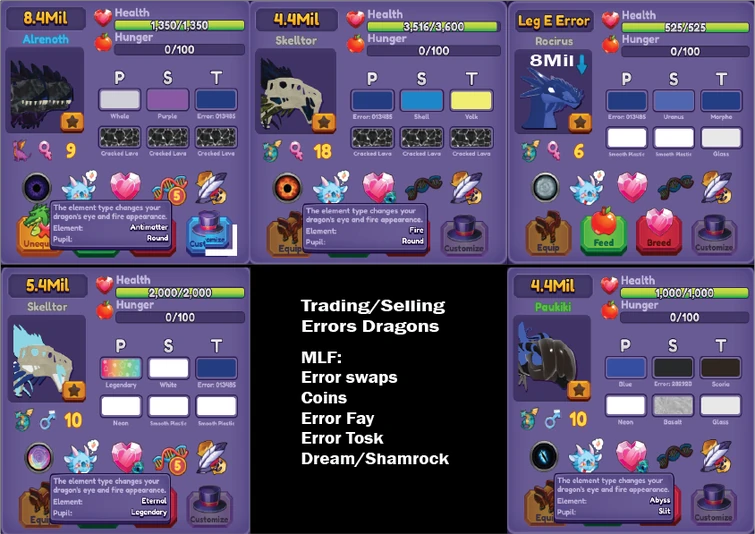 Trading/Selling Error Dragons | Fandom