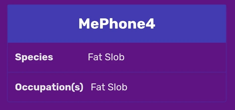 Whenether I try to edit MePhone4's page, the template turns into this ...