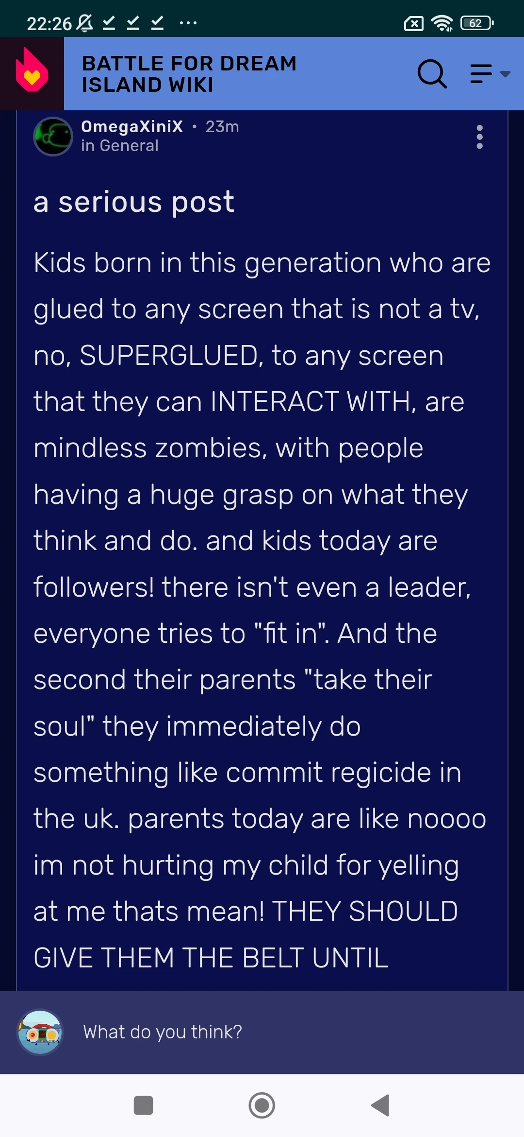 Can someone get this guy therapy ? | Fandom