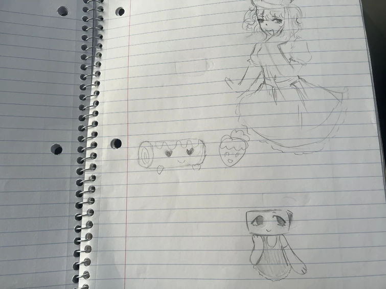 I forgot my folder to school today so I drew in my science notebook ...