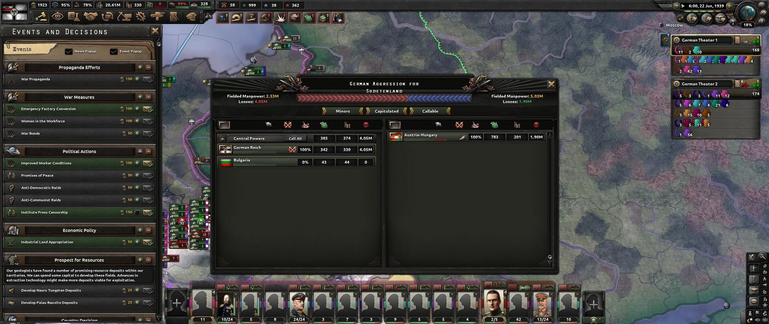 average ron match against china but its hoi4 germany vs. austria | Fandom