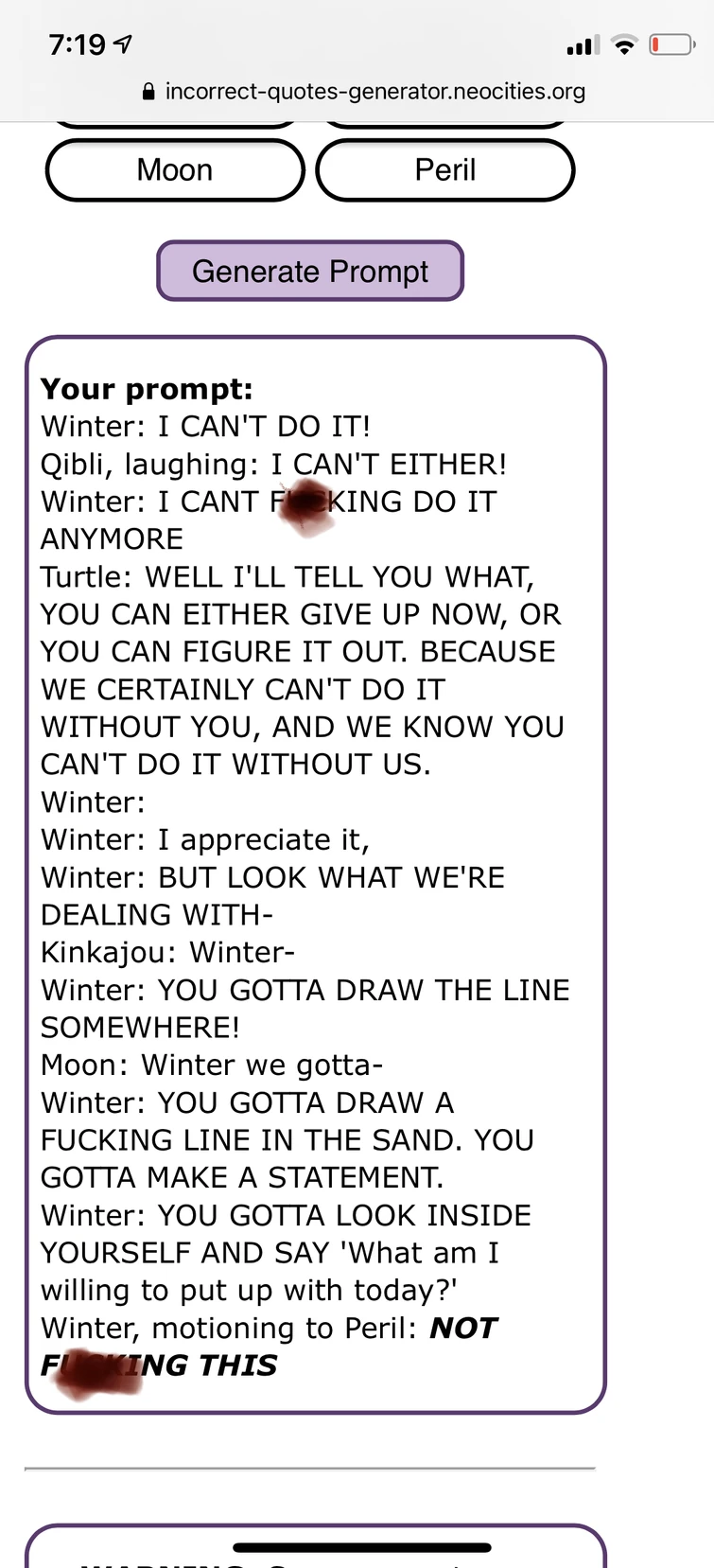 I’m back!!! And here are Some incorrect quotes | Fandom