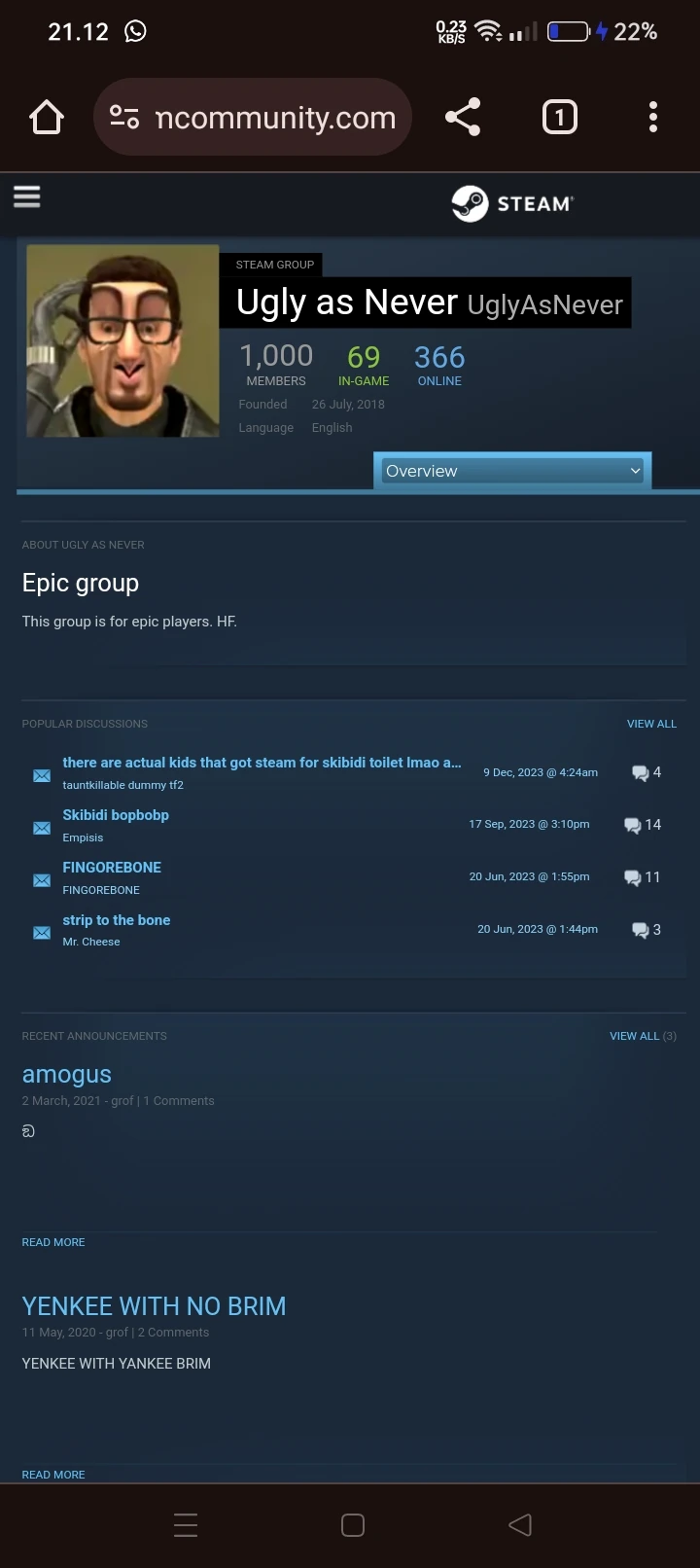 Ugly As Never (DaFuq!?Boom! Official Steam Group) Has 1,000 Members ...