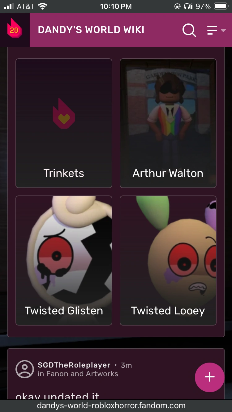 Rudie turns into Twisted Glisten and our duo cures the Fandom logo and ...