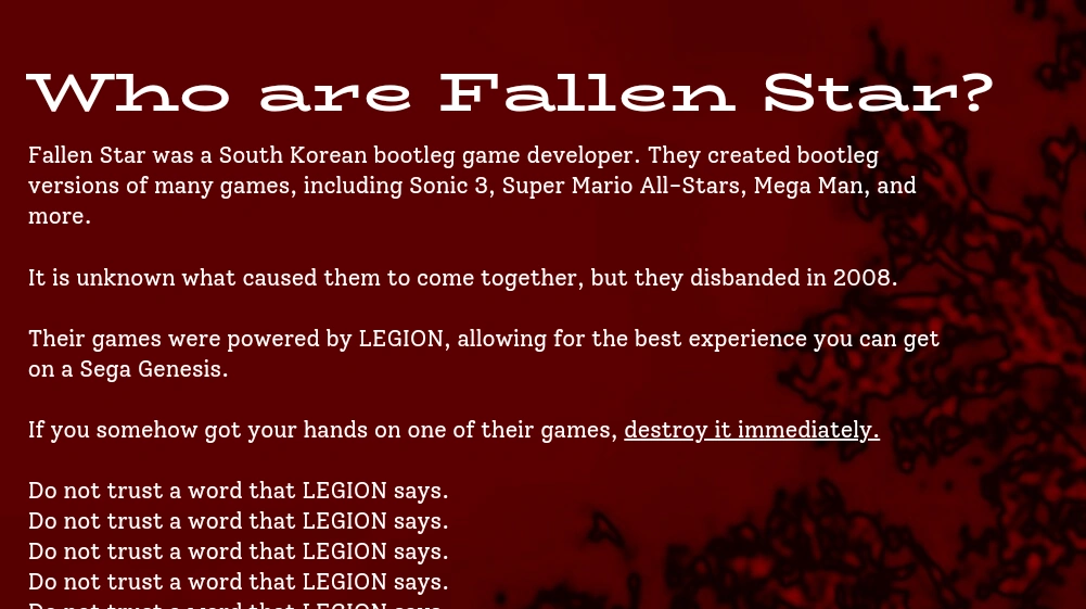 Lore on Fallen Star | Fandom