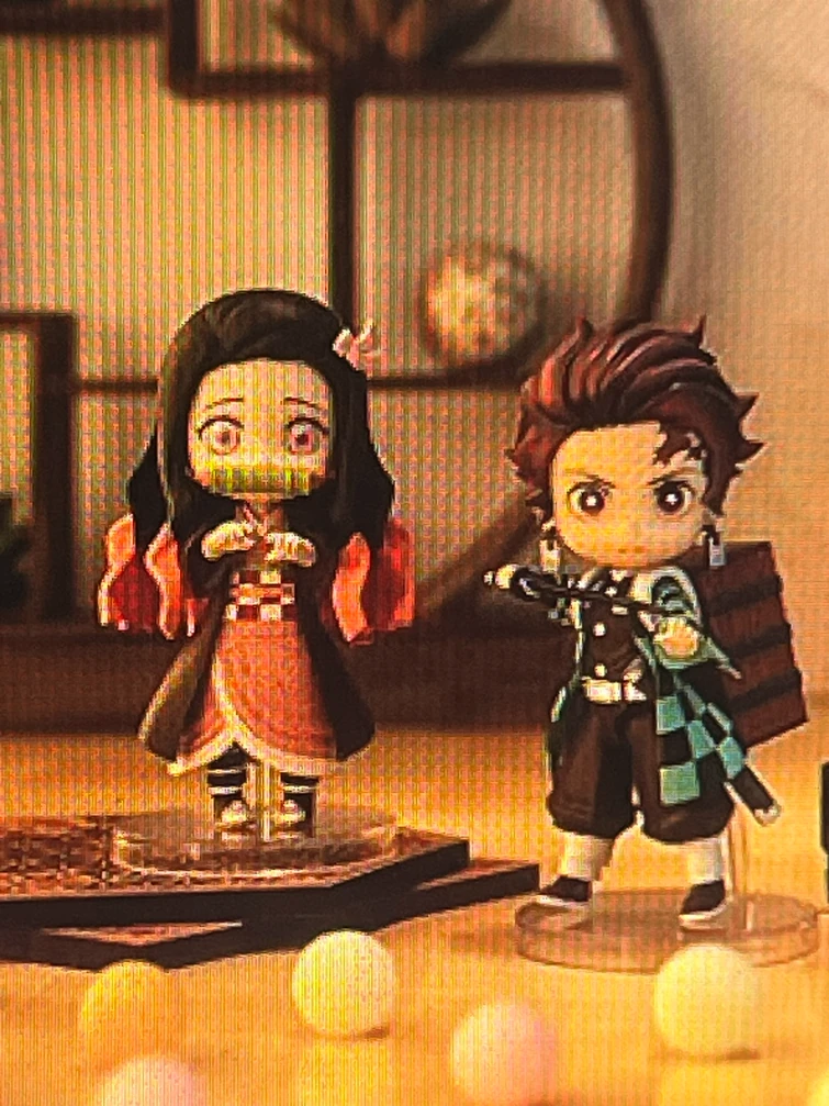 Tanjiro and nezuko on figurine stands | Fandom