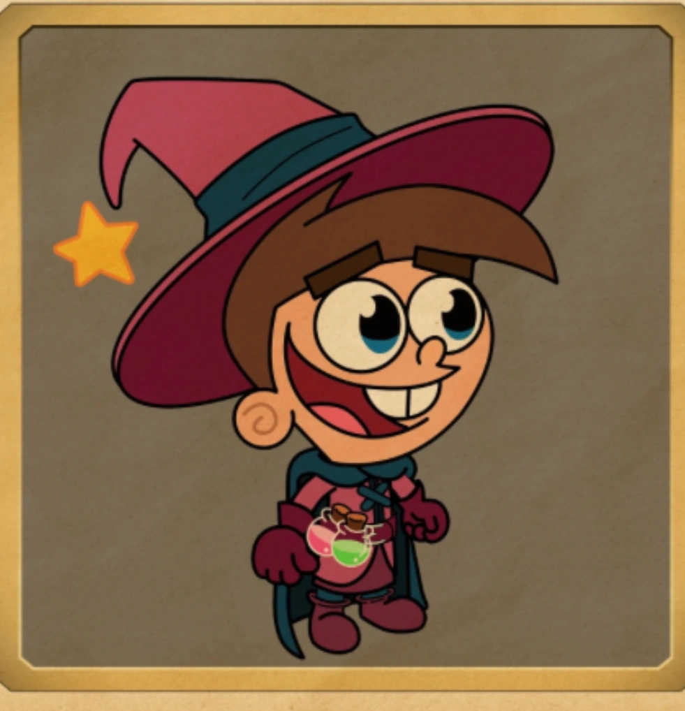 Wizard Timmy turner in gold and grey background | Fandom