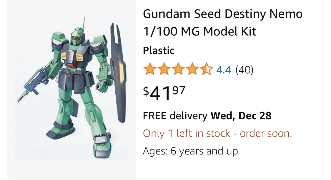 For those who enjoy Amazon’s silly Gunpla listings | Fandom