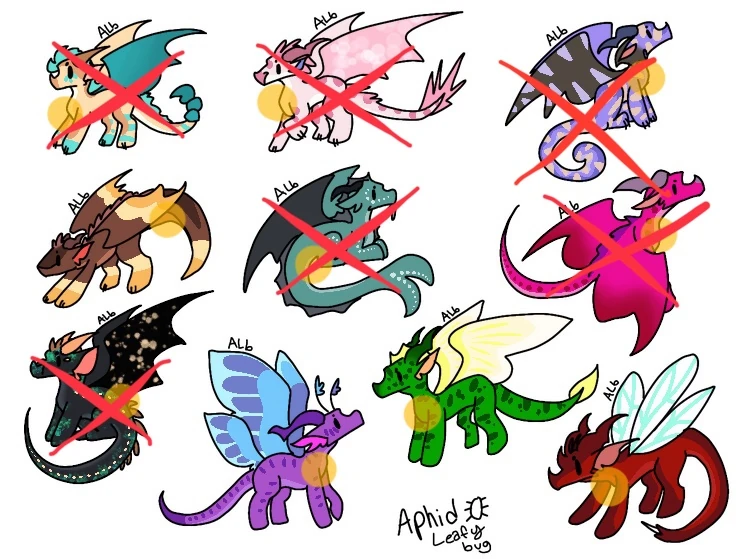 Sizzle's adoption center repost: dragon raffle plus ota! | Fandom