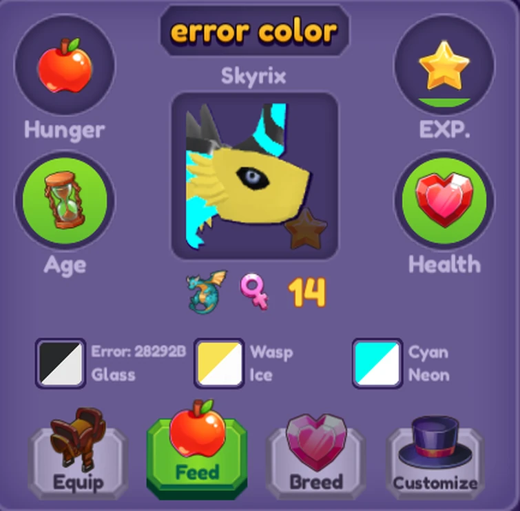 Looking for error colored dragons | Fandom