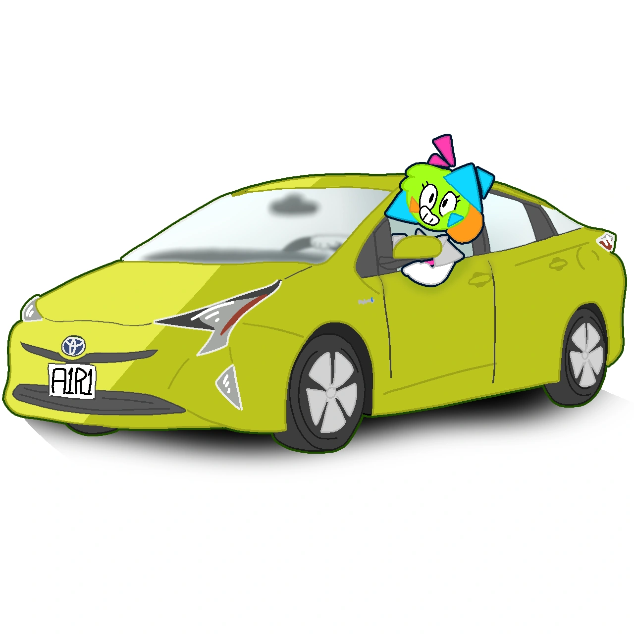 Where'd she get that lime green Toyota Prius | Fandom