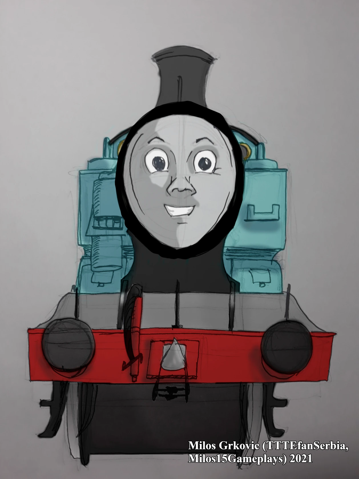 My final render of Thomas' front view | Fandom