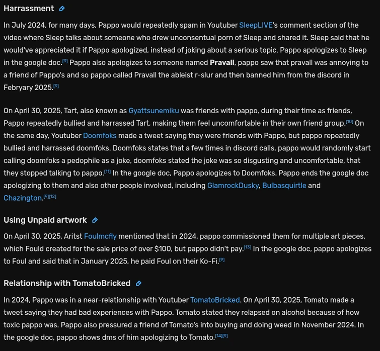 stupid post but pappo somehow has a YouTube wiki page and I found some ...