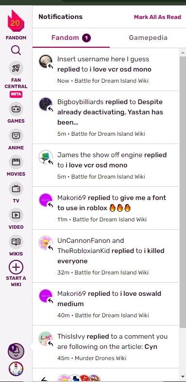 FANDOM WHY DID YOU WHITEWASH MY NOTIFICATIONS | Fandom