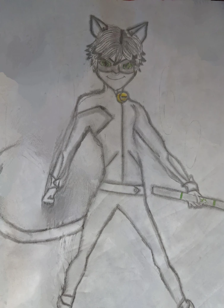 A drawing of cat noir | Fandom