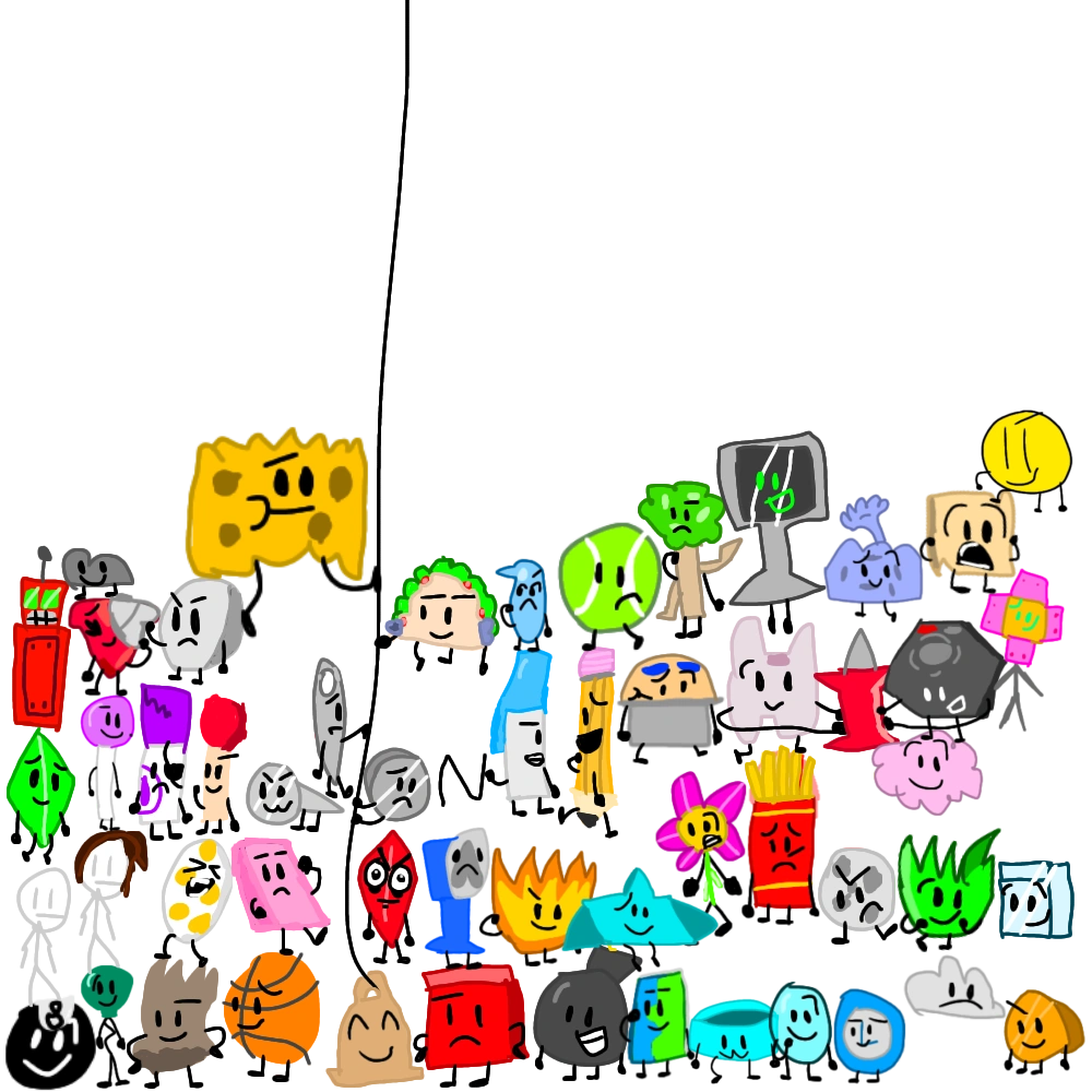 Listed all BFDI characters on this art | Fandom