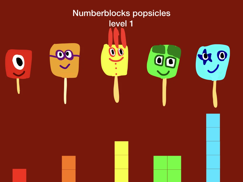 Numberblocks red level 1 popsicles | Fandom