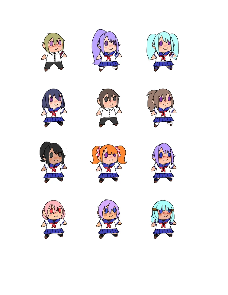 I FINISHED CHIBIS OF EVERY SGS STUDENT WOOOO! | Fandom