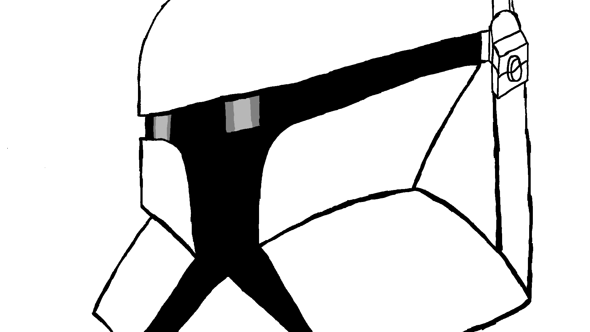 my first clone helmet drawing | Fandom