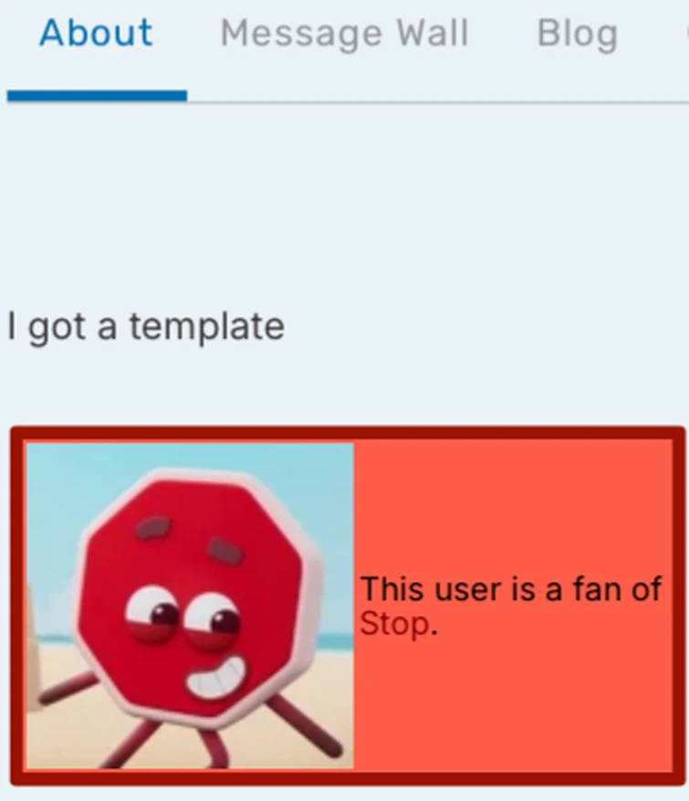 I got a template on my profile | Fandom