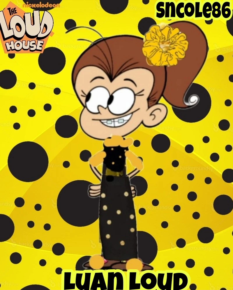 New Luan Loud posters with LA outfit 💛🖤 | Fandom