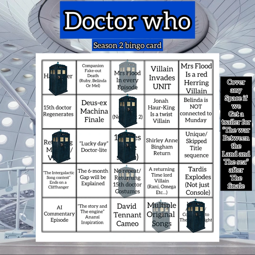 Season 2 bingo card UPDATE (The Well edition) | Fandom