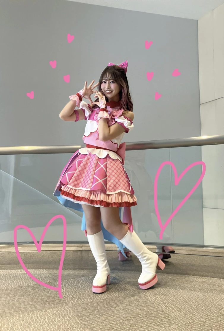 The voice actresses who wear the costumes of their own characters. and ...