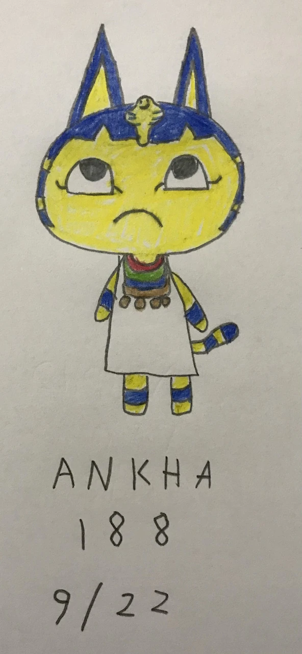 Drawing my villagers, day 2: Ankha | Fandom