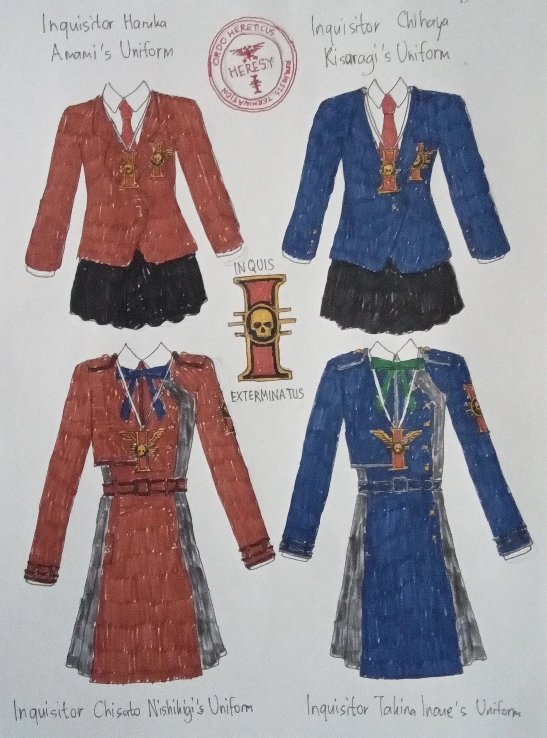 Inquisitor Haruka Amami, Chihaya Kisaragi, Chisato Nishikigi & Takina ...