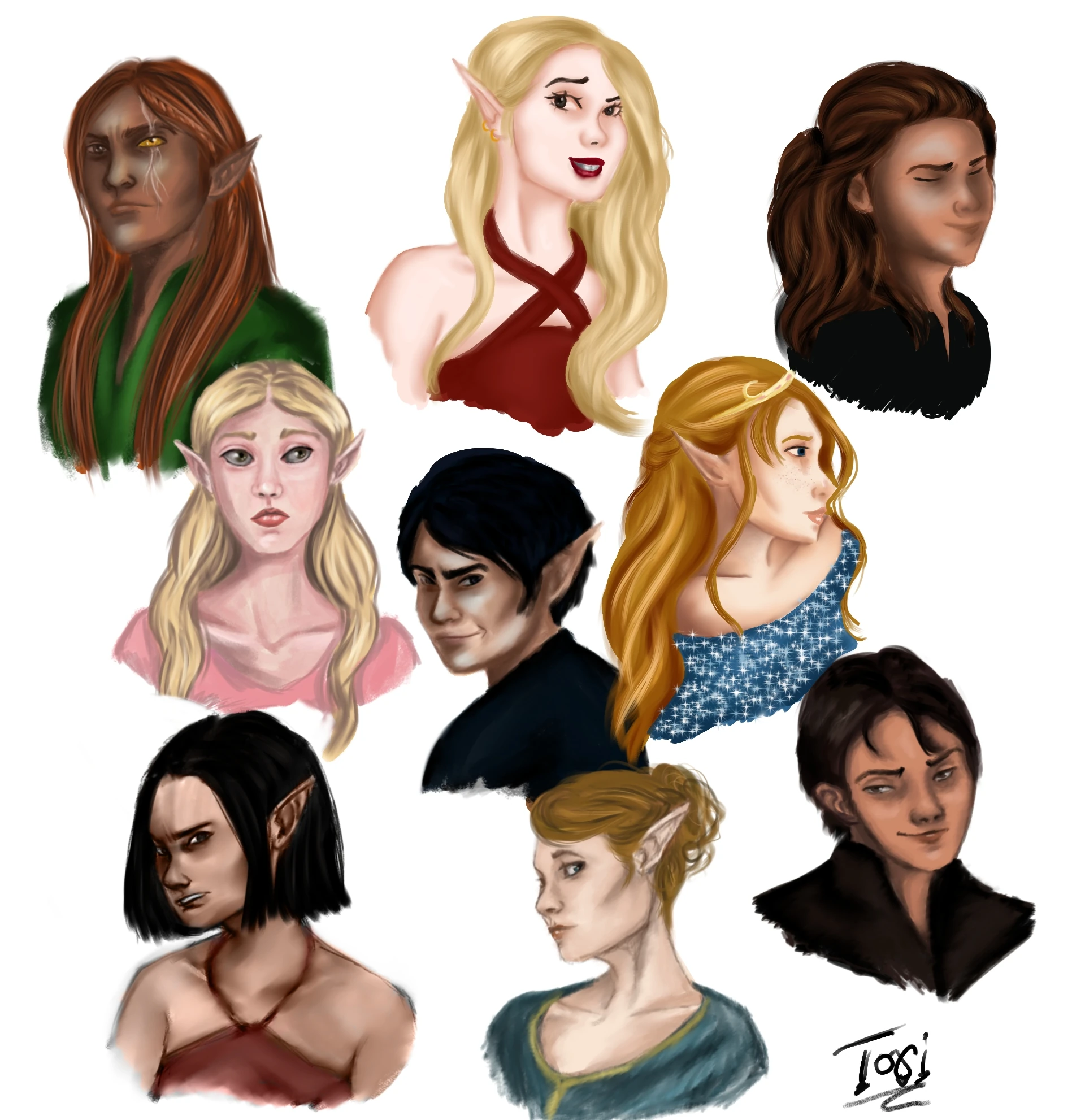 My finished acotar main characters series | Fandom
