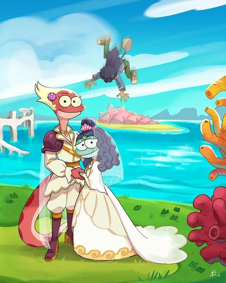 zeazeo's fan art of epilogue Marcy, Yunan & Olivia | Fandom