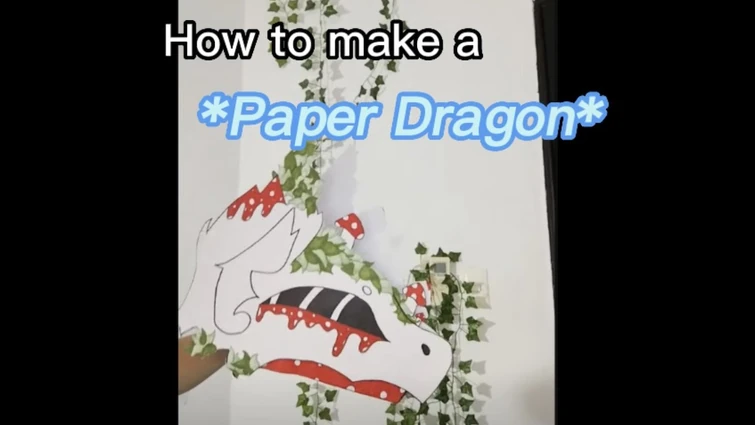 soo I made a paper dragon puppet 🙃 | Fandom