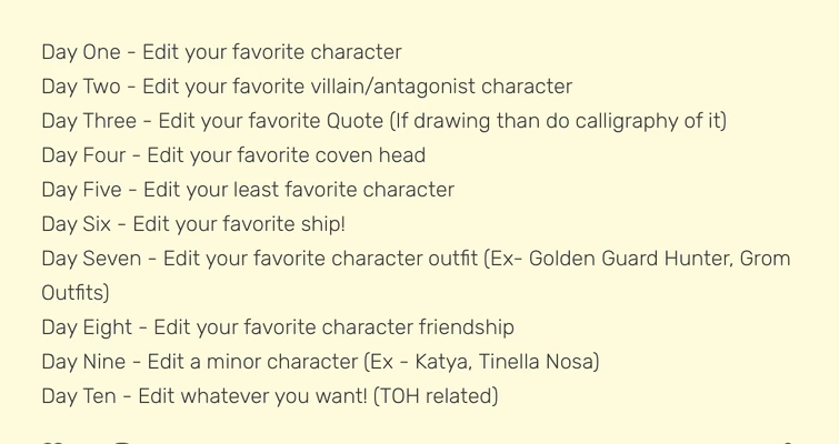 TOH Ten Day Editing Challenge! | Fandom