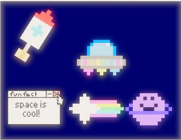 i made some webcore space art! | Fandom